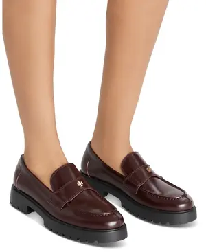 Tory Burch Classic Lug Loafers - Plum