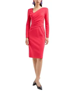 Emporio Armani Faux Wrap Dress - Meteor Red