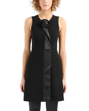 Emporio Armani Rosette Trim Dress