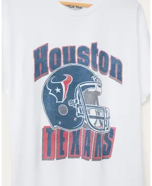 Junk Food Clothing Houston Texans Throwback Graphic Tee