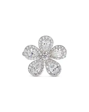 Piranesi 18k Gold Flower Ring With 2.81 Tcw Diamonds - White