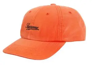 Supreme Bleached Chino 6-panel Cap - Orange