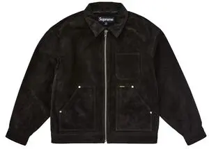 Supreme Suede Work Jacket - Black