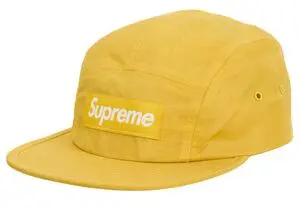 Supreme Waxed Ripstop Camp Cap - Yellow