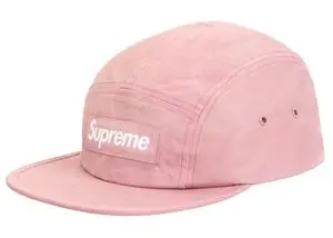 Supreme Waxed Ripstop Camp Cap - Light Pink