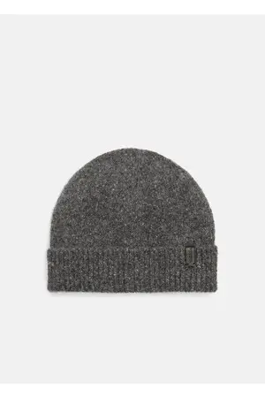 Vince Donegal Cashmere Beanie - Charcoal