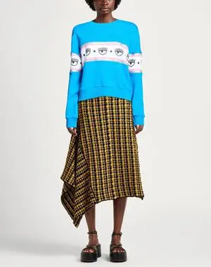 CHIARA FERRAGNI Cotton Sweatshirt - Blue