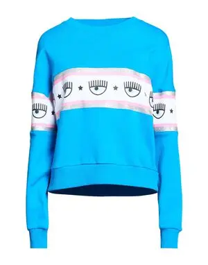 CHIARA FERRAGNI Cotton Sweatshirt - Blue