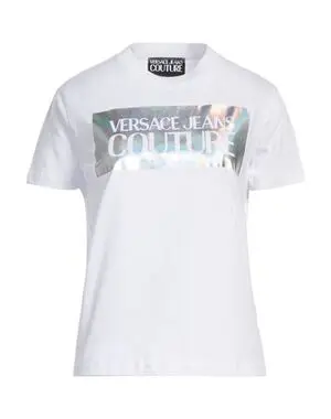 Versace Logo-print Jersey T-shirt - White