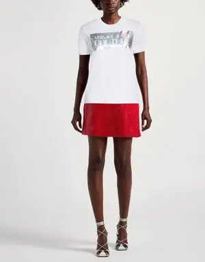Versace Logo-print Jersey T-shirt - White