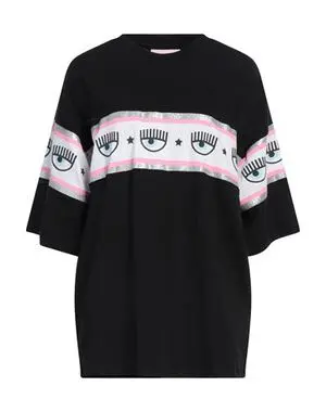 CHIARA FERRAGNI Cotton T-shirt - Black