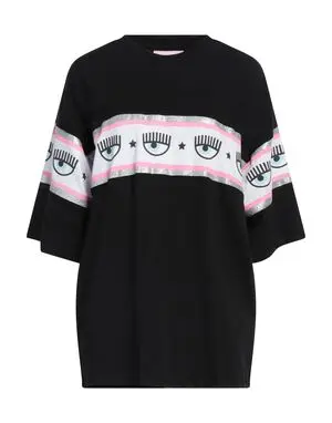 CHIARA FERRAGNI Cotton T-shirt - Black