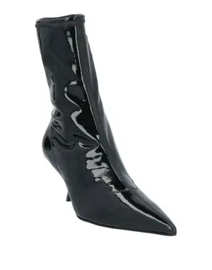 SERGIO ROSSI Pointed Toe Spool Heel Ankle Boots