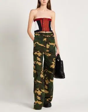 Dsquared2 Virgin Wool, Polyamide, Elastane, And Calfskin Tube Top