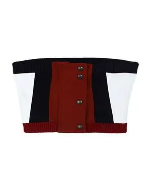 Dsquared2 Strapless Top With Leather Details