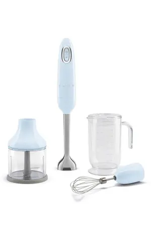 SMEG Retro Style Hand Blender Set - Pastel Blue