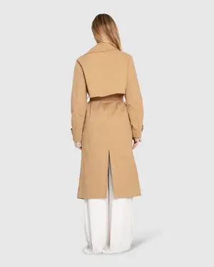 BELLE & BLOOM Empirical Trench Coat - Brown