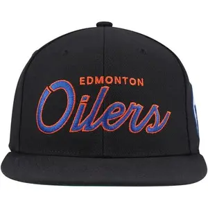 Mitchell & Ness Edmonton Oilers Core Team Script 2.0 Snapback Hat