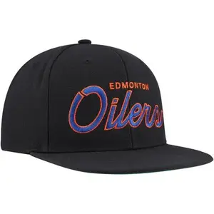 Mitchell & Ness Edmonton Oilers Core Team Script 2.0 Snapback Hat