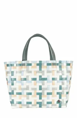 HANDED BY Fifty-fifty Recycled Plastic Weekender Bag - Teal Blue Mix