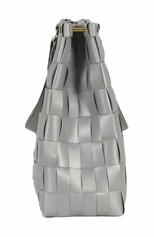 HANDED BY Charlotte Recycled Plastic Handbag - Brushed Grey