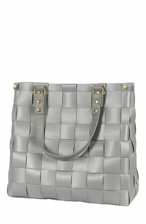 HANDED BY Charlotte Recycled Plastic Handbag - Brushed Grey