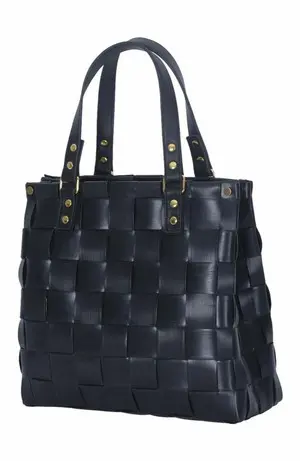 HANDED BY Charlotte Recycled Plastic Handbag - Brushed Grey
