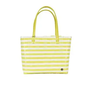 HANDED BY Sunny Bay Recycled Plastic Weekender - Bright Green/pearl White