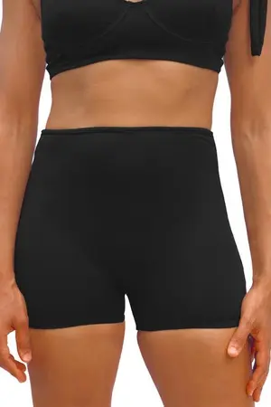 MARY MERCEDES Emma 3" Swim Shorts - Black