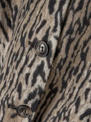 Rixo Leopard-print Felt Tommie Jacket - Animal Print