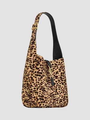 Saint Laurent Le 5 À 7 Supple Bag - Beige Black