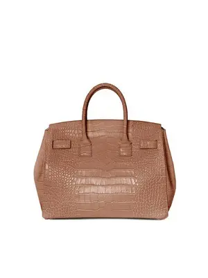 TEDDY BLAKE Gigi Croco 11 Handbag - Darkblush