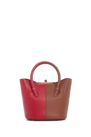 Gabriela Hearst Mini Baez Bag - Cognac/red