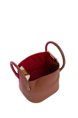 Gabriela Hearst Mini Baez Bag - Cognac/red