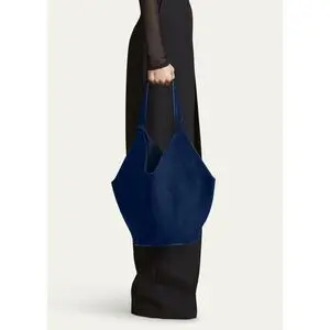 Khaite Lotus Medium Tote Bag - Blue