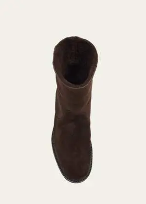 Manolo Blahnik Tomosa Ankle Boots - Dark Brown