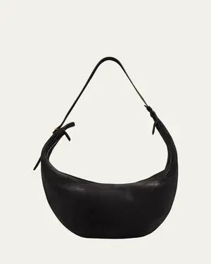 Khaite Augustina Suede Hobo Bag - Black