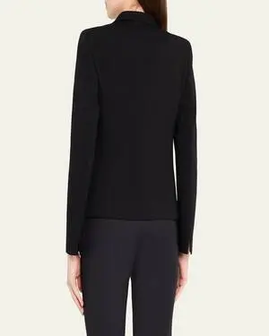 Akris Wool Jersey Tailored Blazer