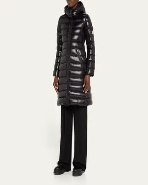 Moncler Moka Long Puffer Coat
