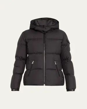 Moncler Fourmines Hooded Down Jacket - Black