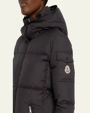 Moncler Fourmines Hooded Down Jacket - Black