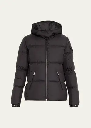 Moncler Fourmines Hooded Down Jacket - Black