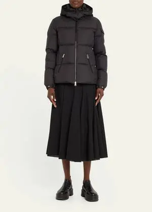 Moncler Fourmines Hooded Down Jacket - Black