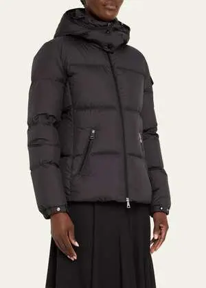 Moncler Fourmines Hooded Down Jacket - Black