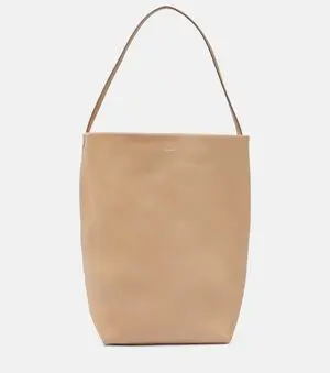 THE ROW Park Large Leather Tote Bag - Beige