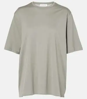 THE FRANKIE SHOP Harper Cotton Jersey T-shirt - Grey