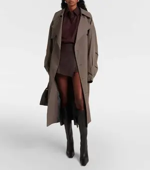 THE FRANKIE SHOP Cleo Leather Wrap Skirt