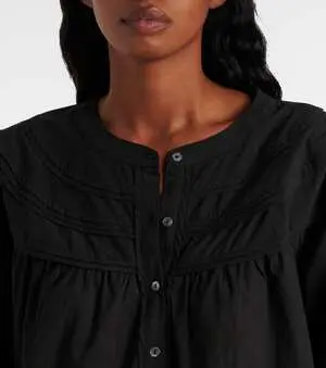 Velvet By Graham & Spencer Carden Broderie Anglaise Cotton Blouse
