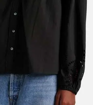 Velvet By Graham & Spencer Carden Broderie Anglaise Cotton Blouse