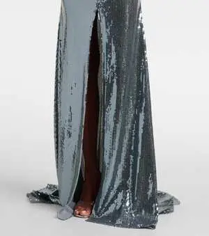 Alex Perry Sequined Gathered Gown